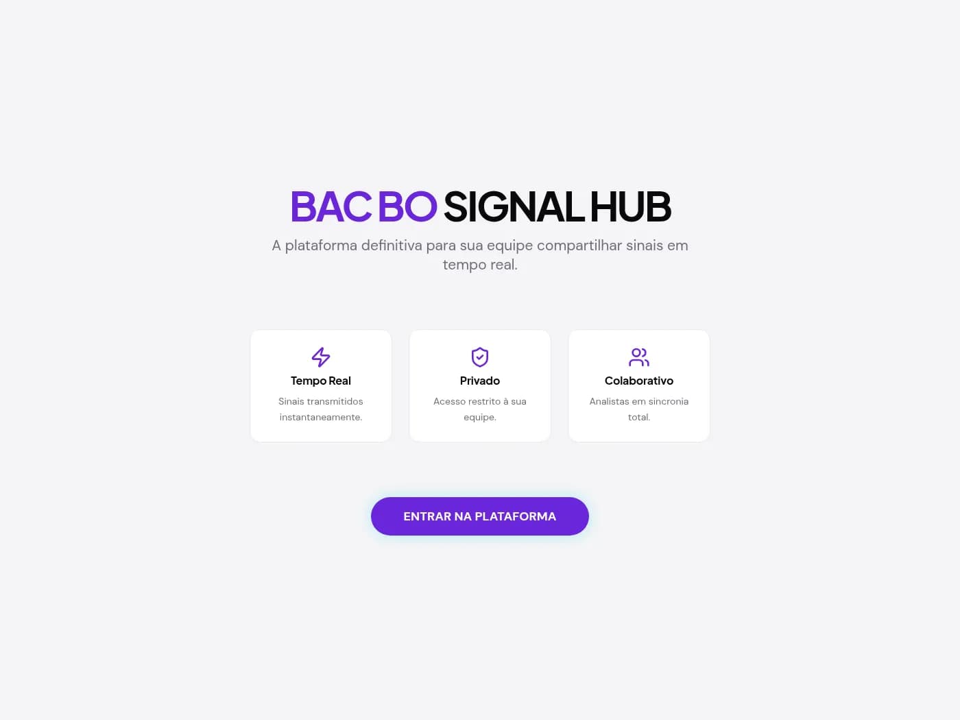 Bac Bo Signal Hub