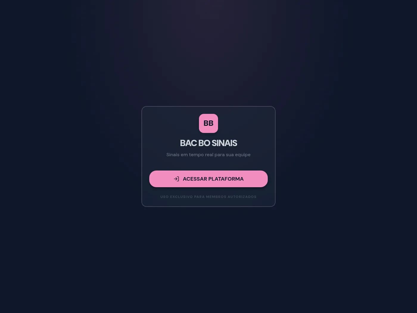Bac Bo Sinais Ao Vivo