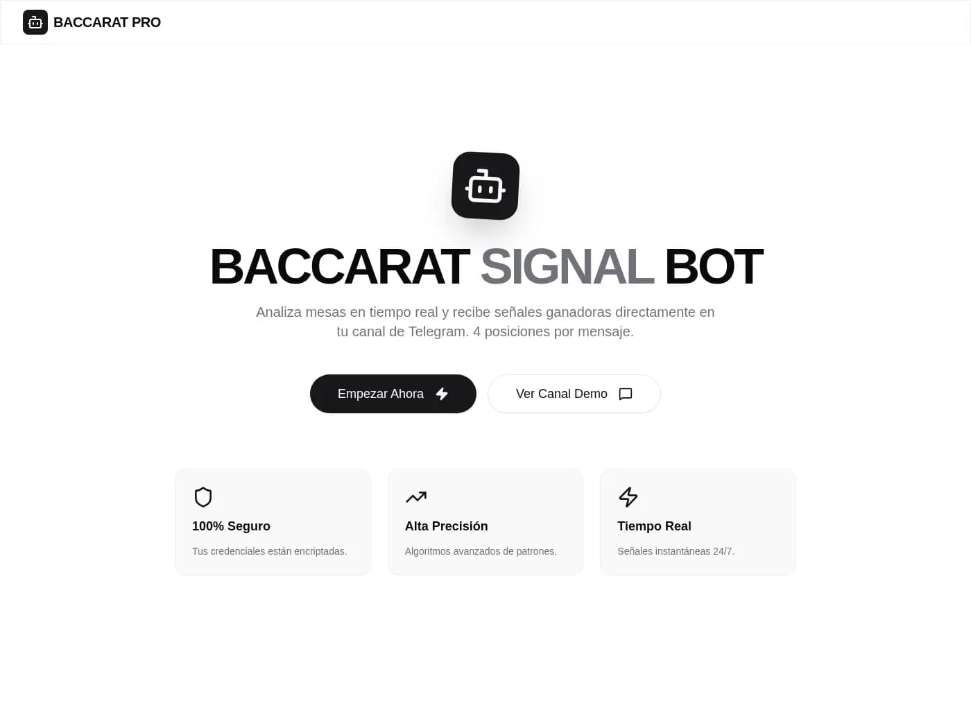 Baccarat Signal Bot