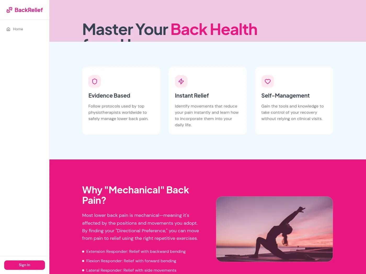 BackRelief Guide