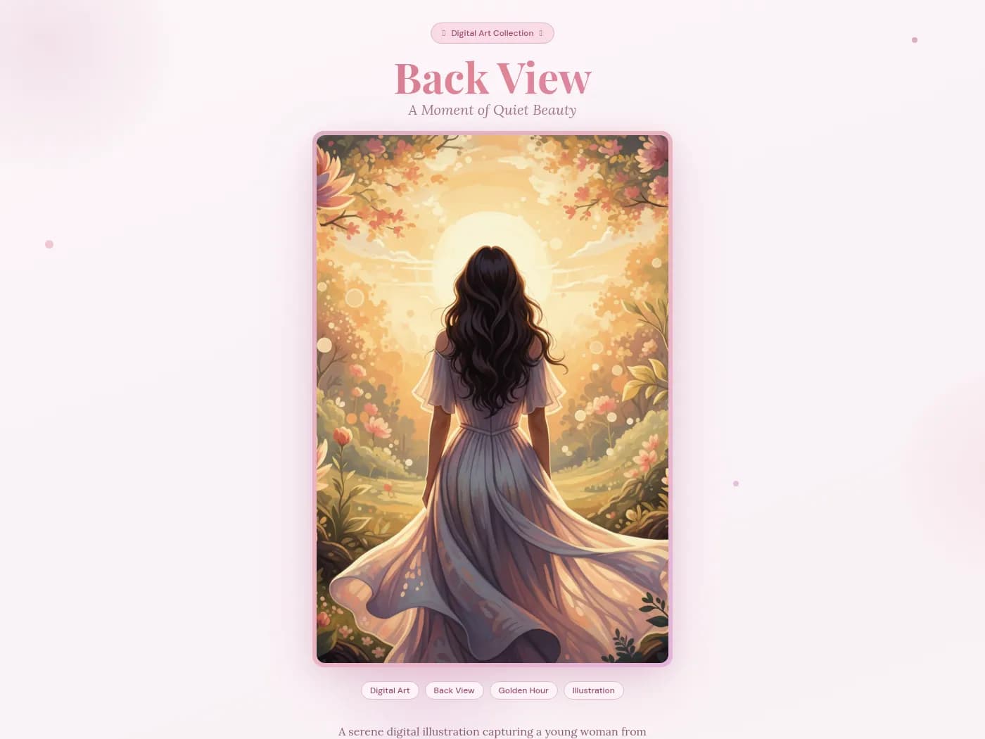 Back View Girl Art