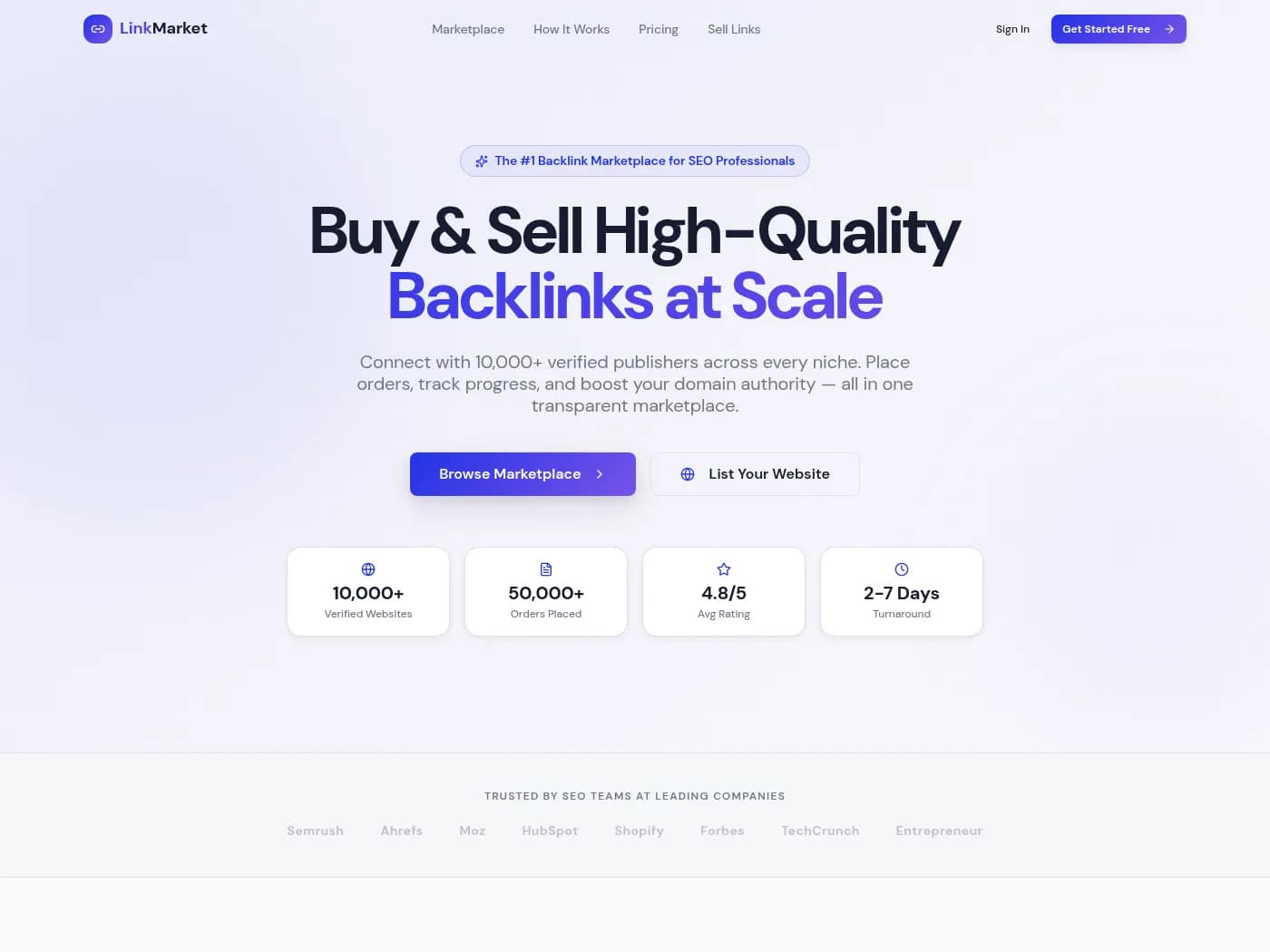 Backlink Market SaaS