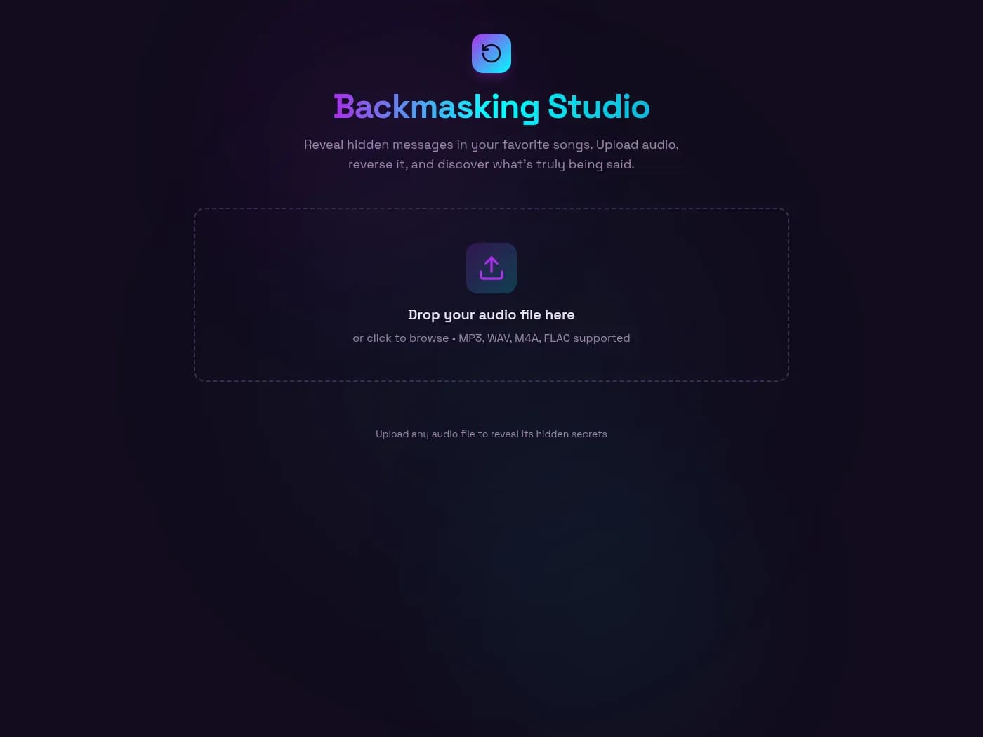 Backmasking Studio