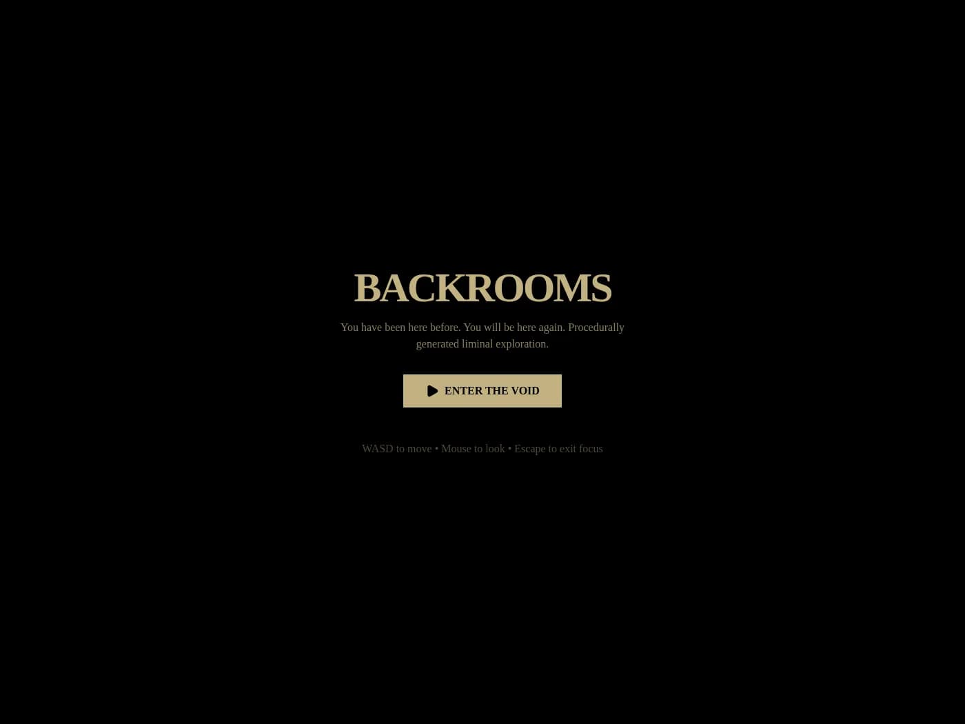 Backrooms 3D Explorer