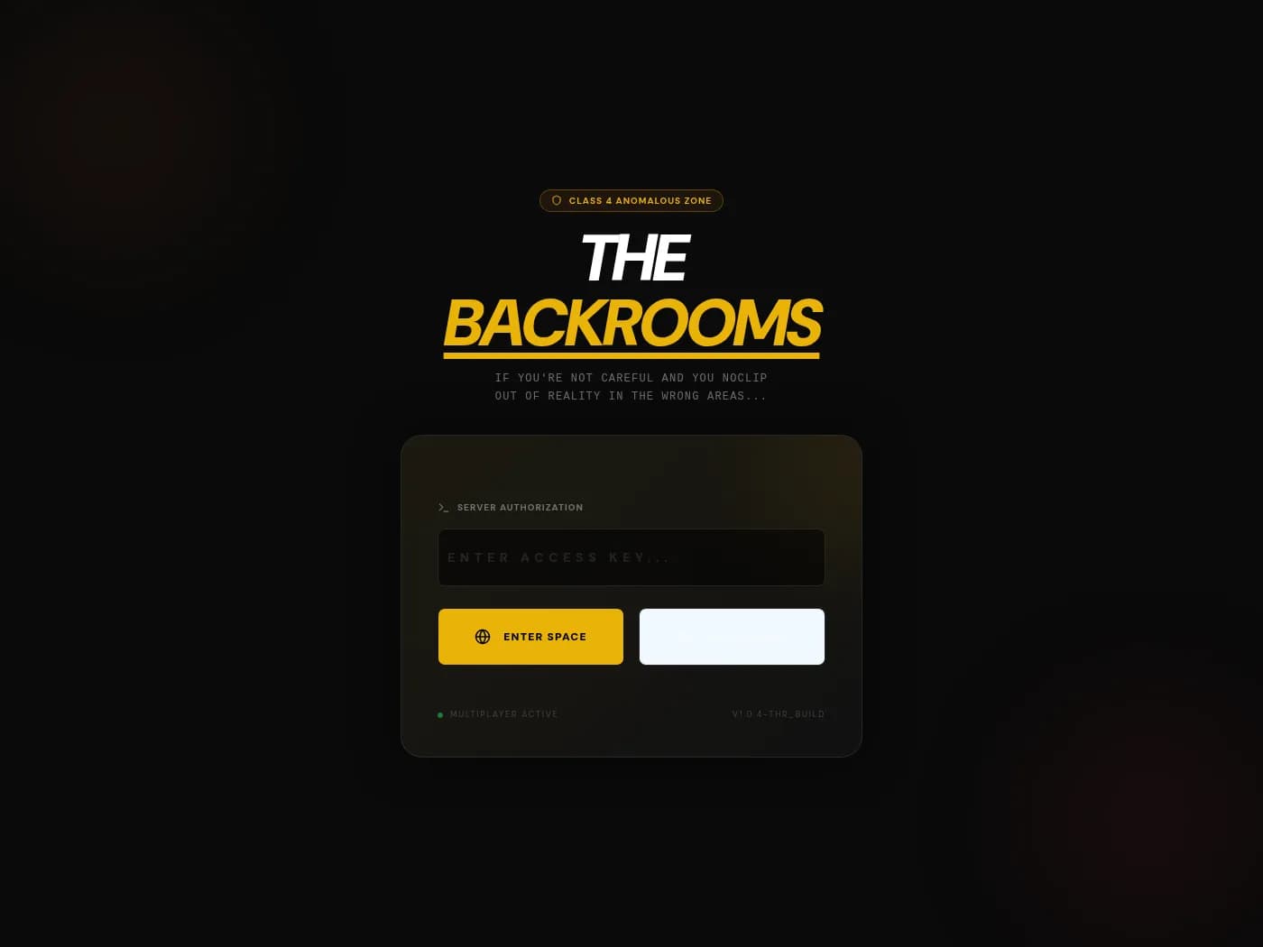 Backrooms Co-Op Thriller