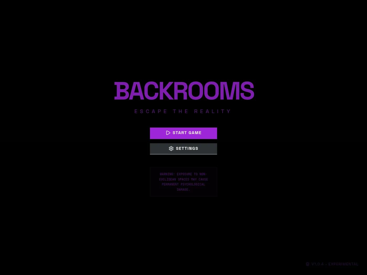 Backrooms Escape Game