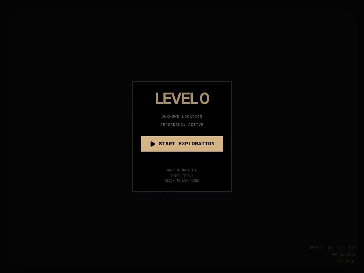 Backrooms Web Game