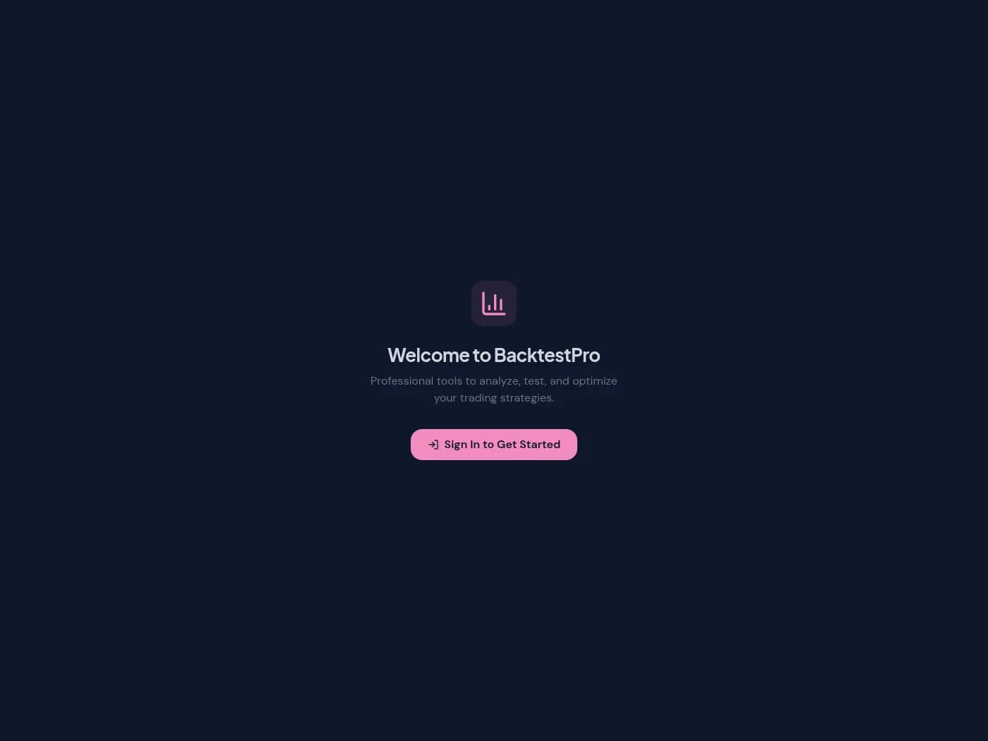BacktestPro Trading Platform