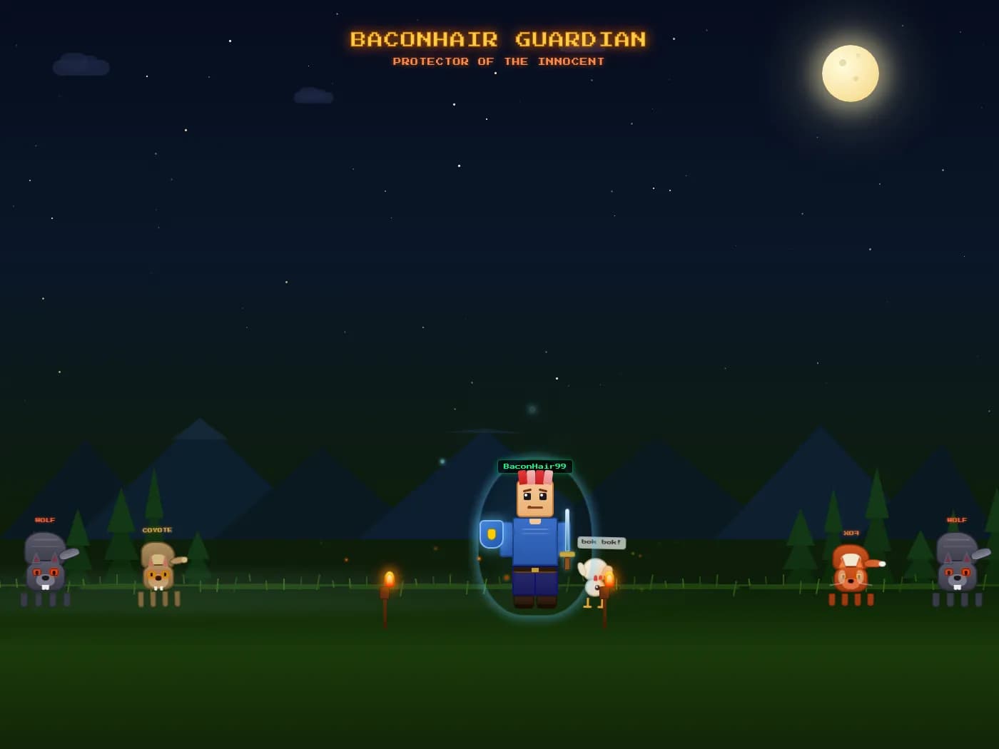 Baconhair Guardian Scene