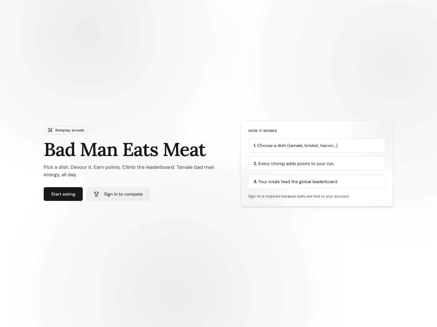 Bad Man Eats Meat