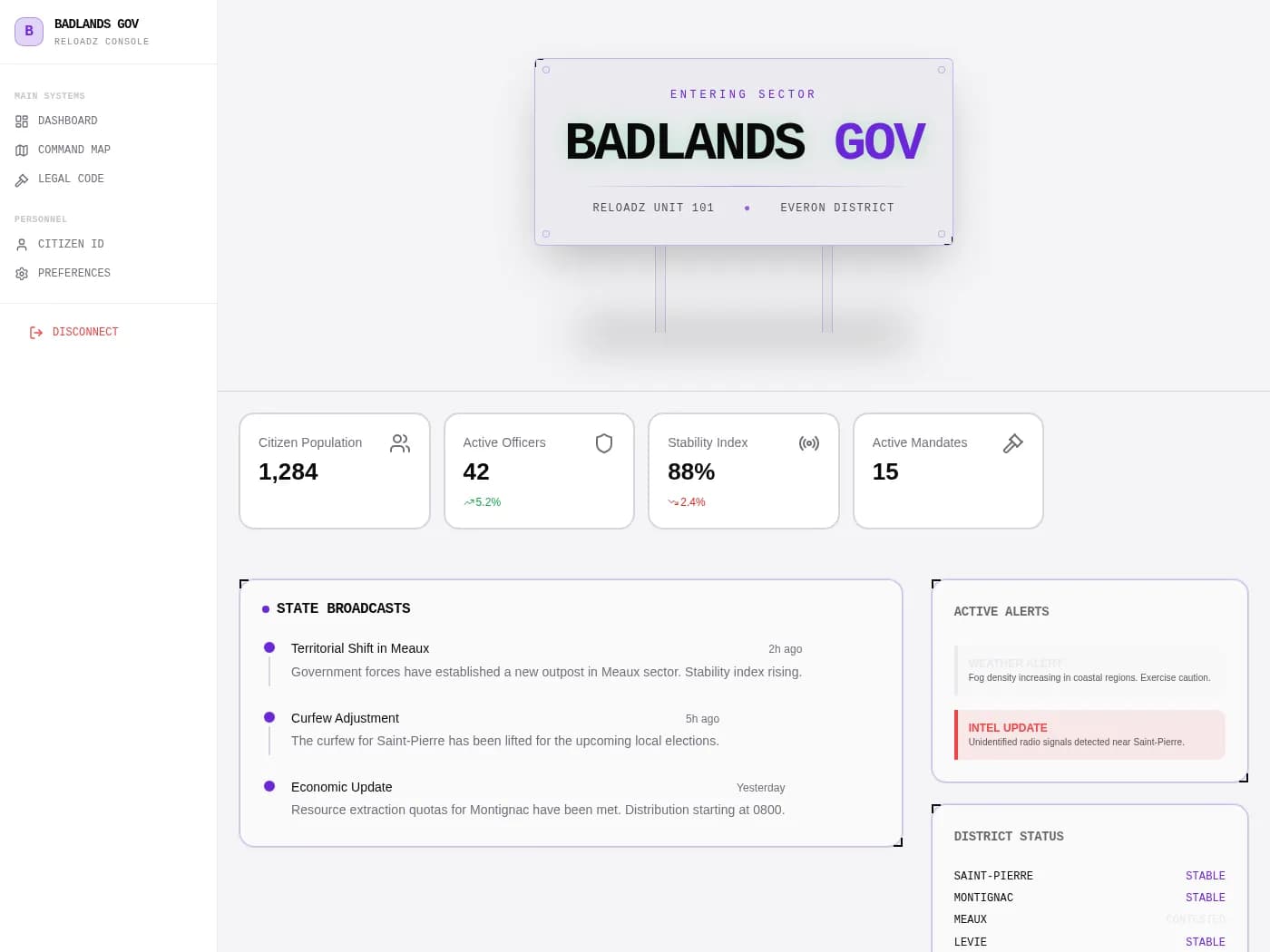 Badlands Gov Reloadz