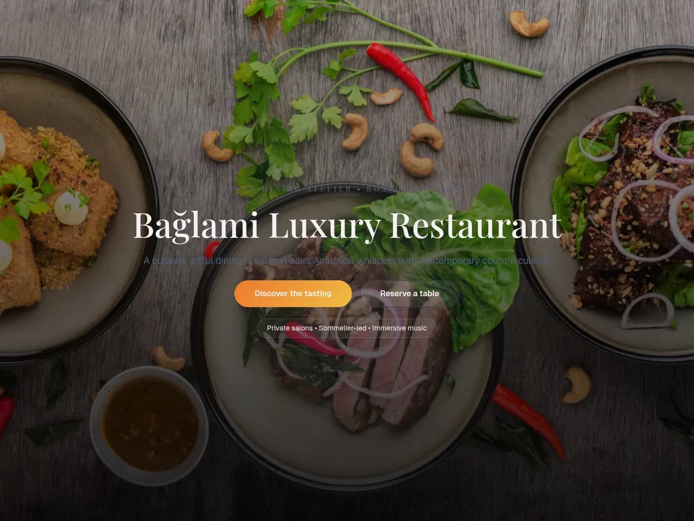 Bağlami Luxury Restaurant Site