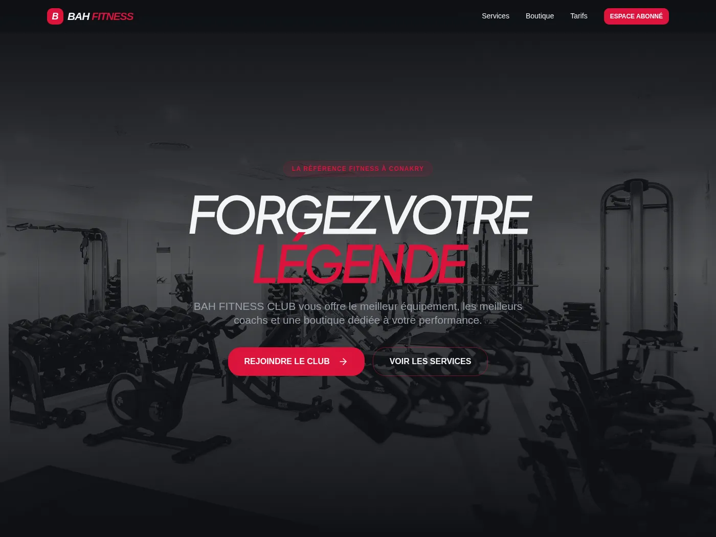 BAH Fitness Club Hub