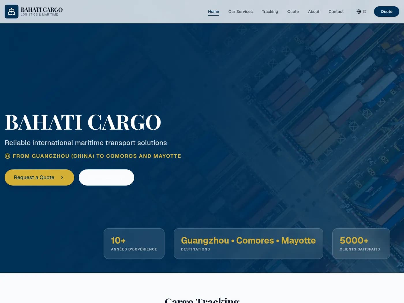 Bahati Cargo Maritime Site