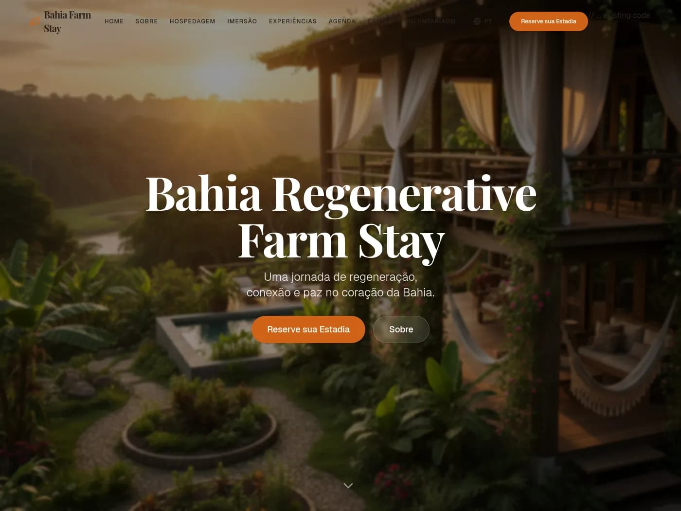 Bahia Regenerative Farm Stay