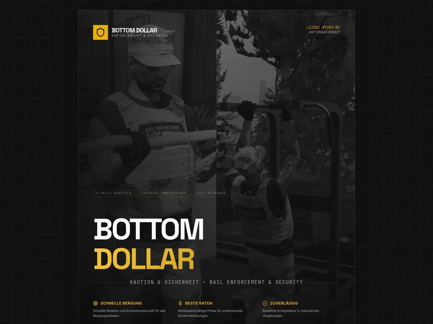 Bottom Dollar Bail Poster