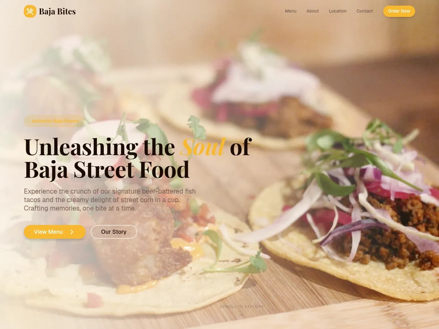 Baja Bites Online Menu
