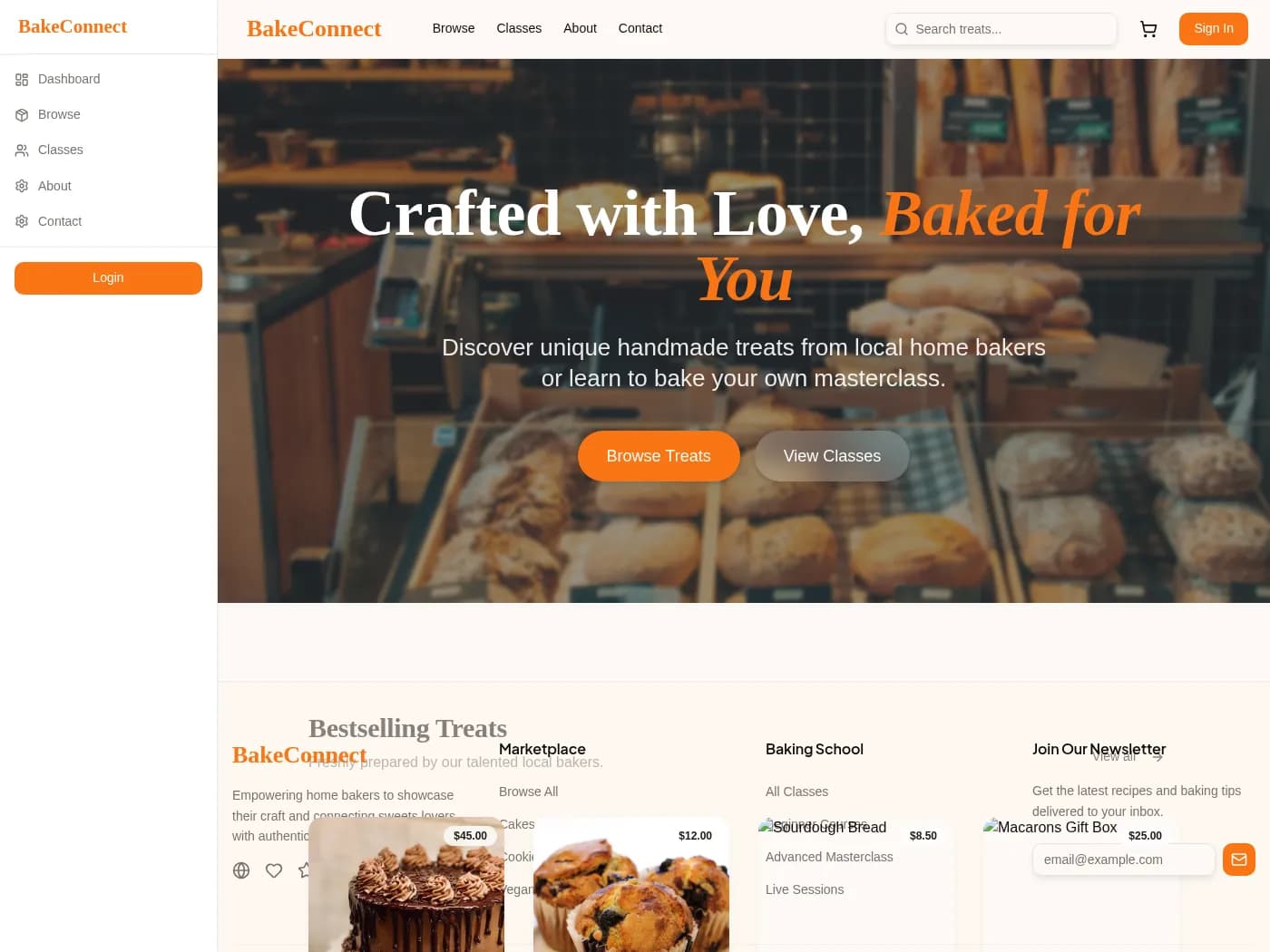 BakeConnect Platform