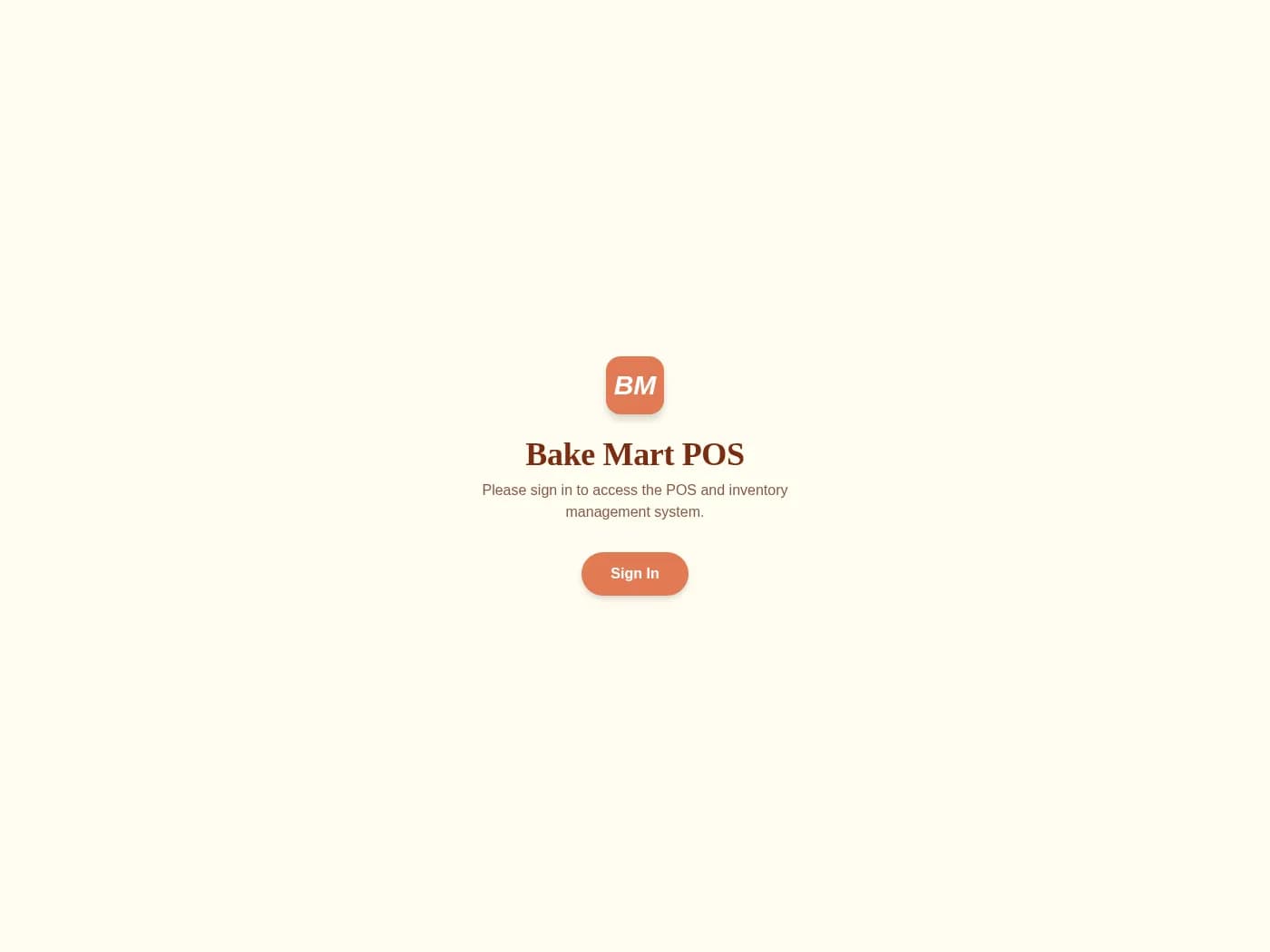 Bake Mart POS System