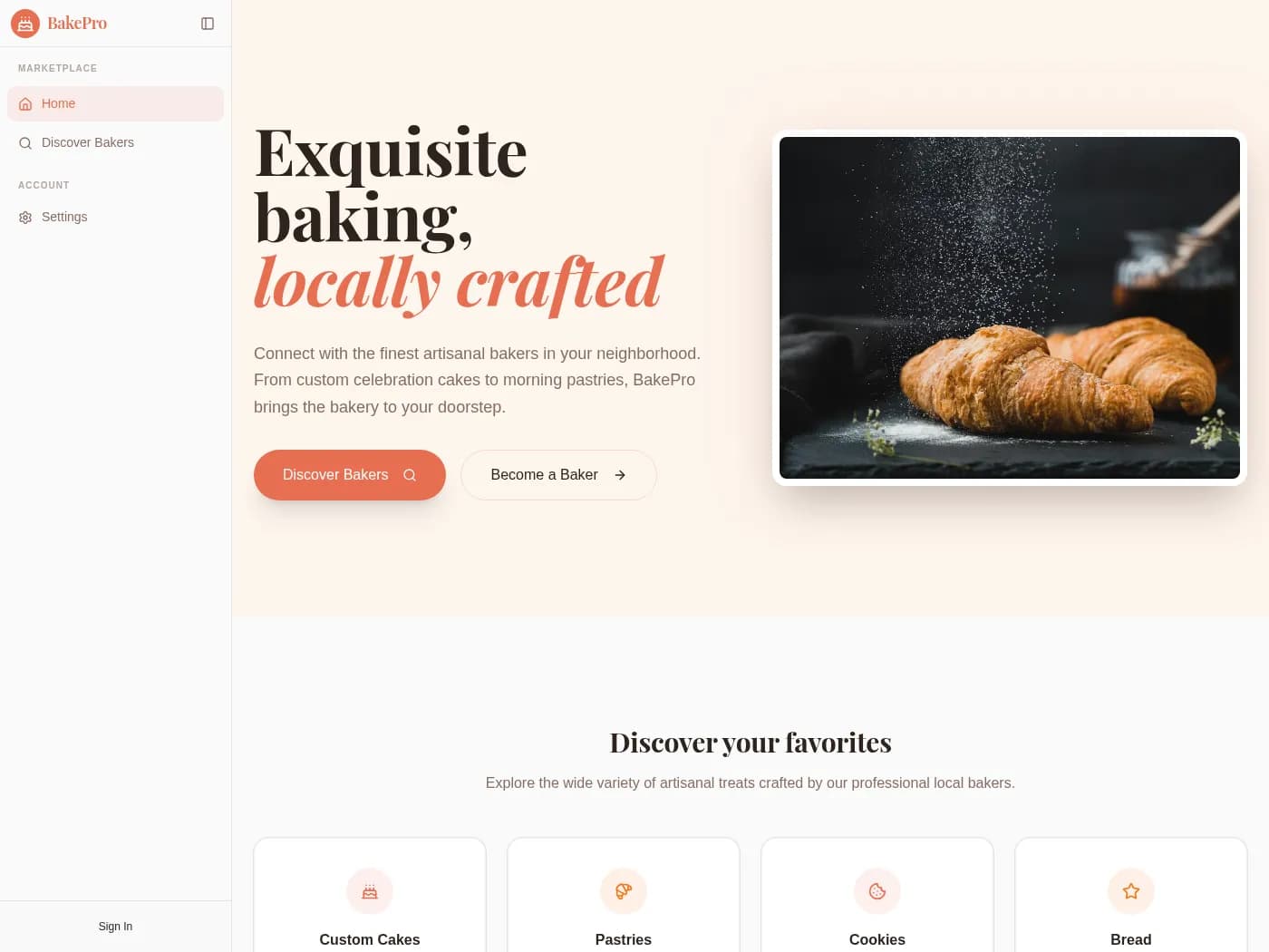 BakePro Marketplace