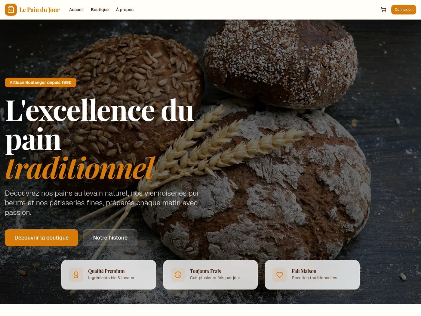Boulangerie Commerce Site