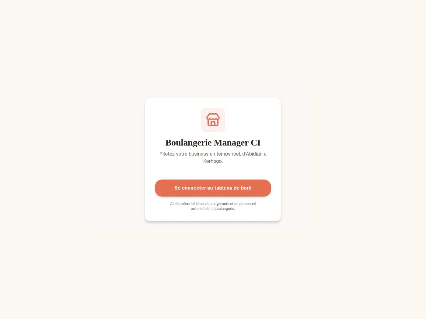 Boulangerie Manager