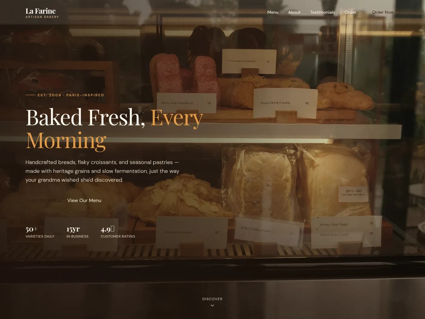 Bakery Delight Website