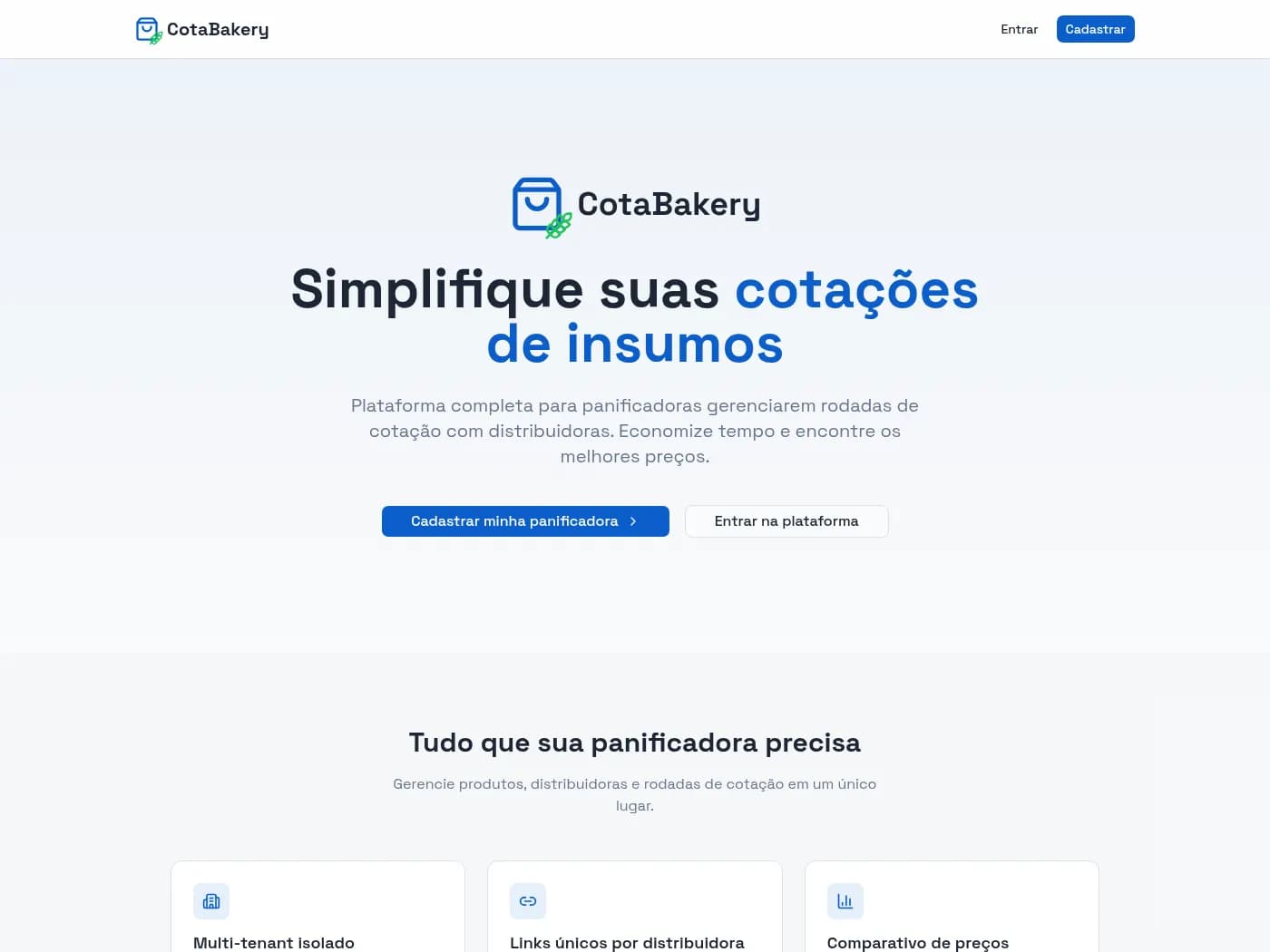 Bakery Quotation Hub