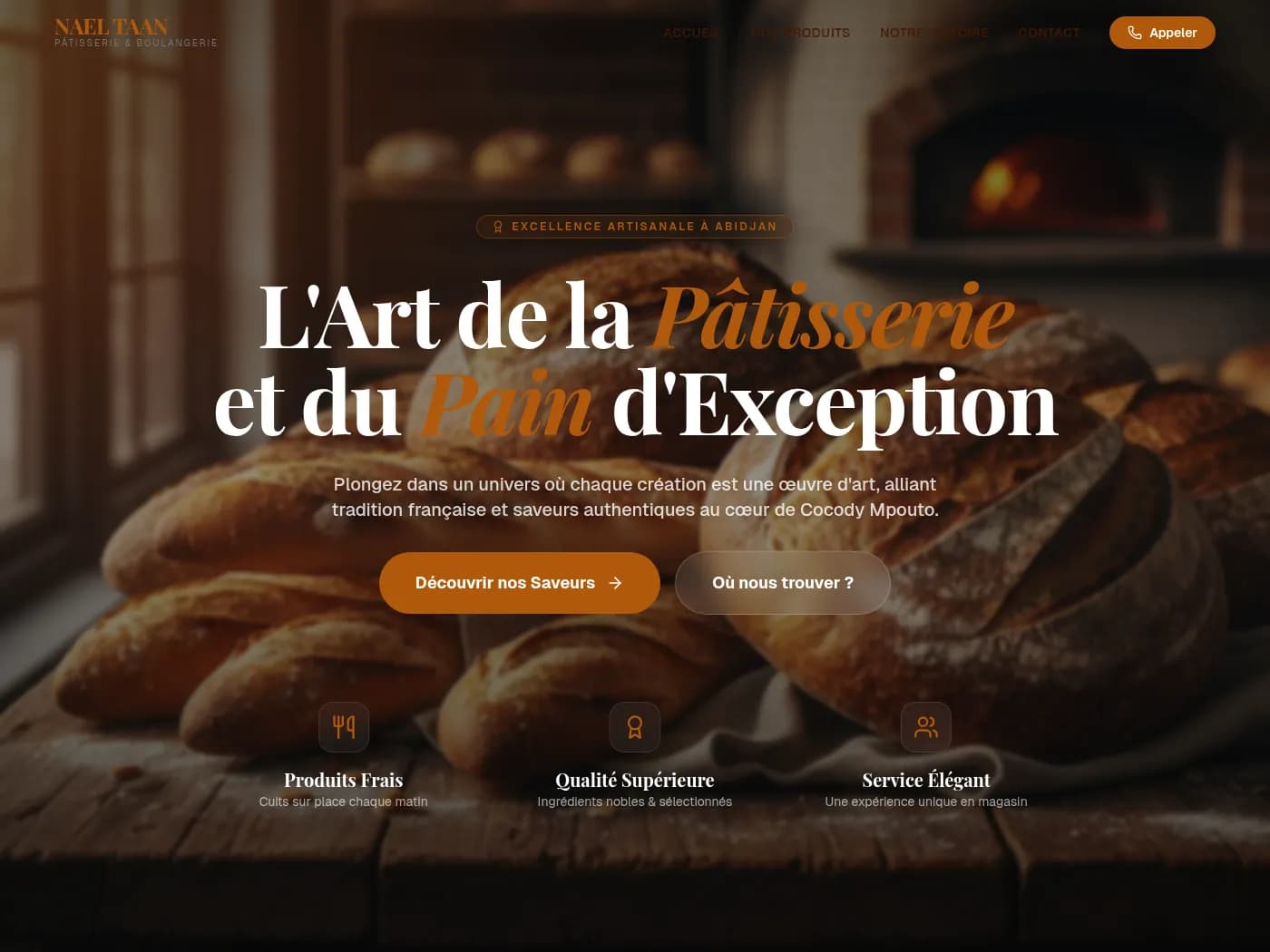 Bakery Showcase Site