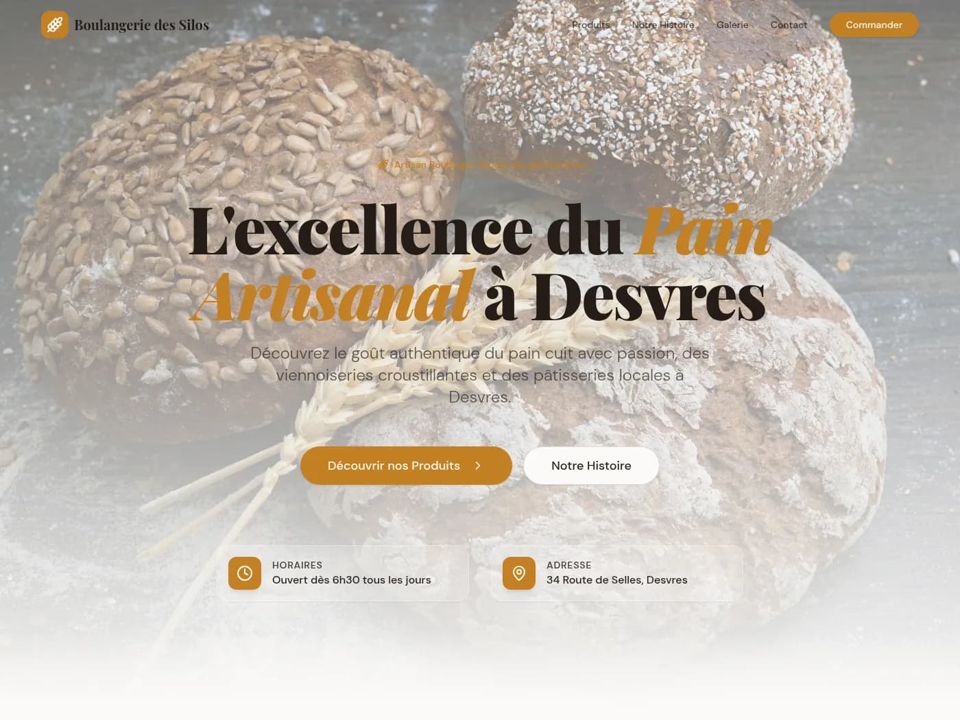 Bakery Showcase Site