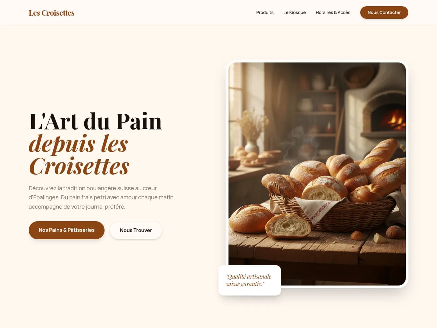 Bakery Showcase Site