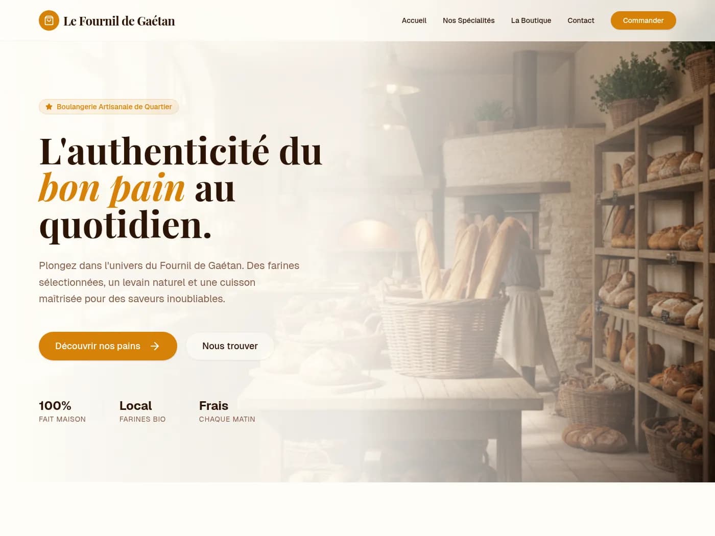 Bakery Showcase Site