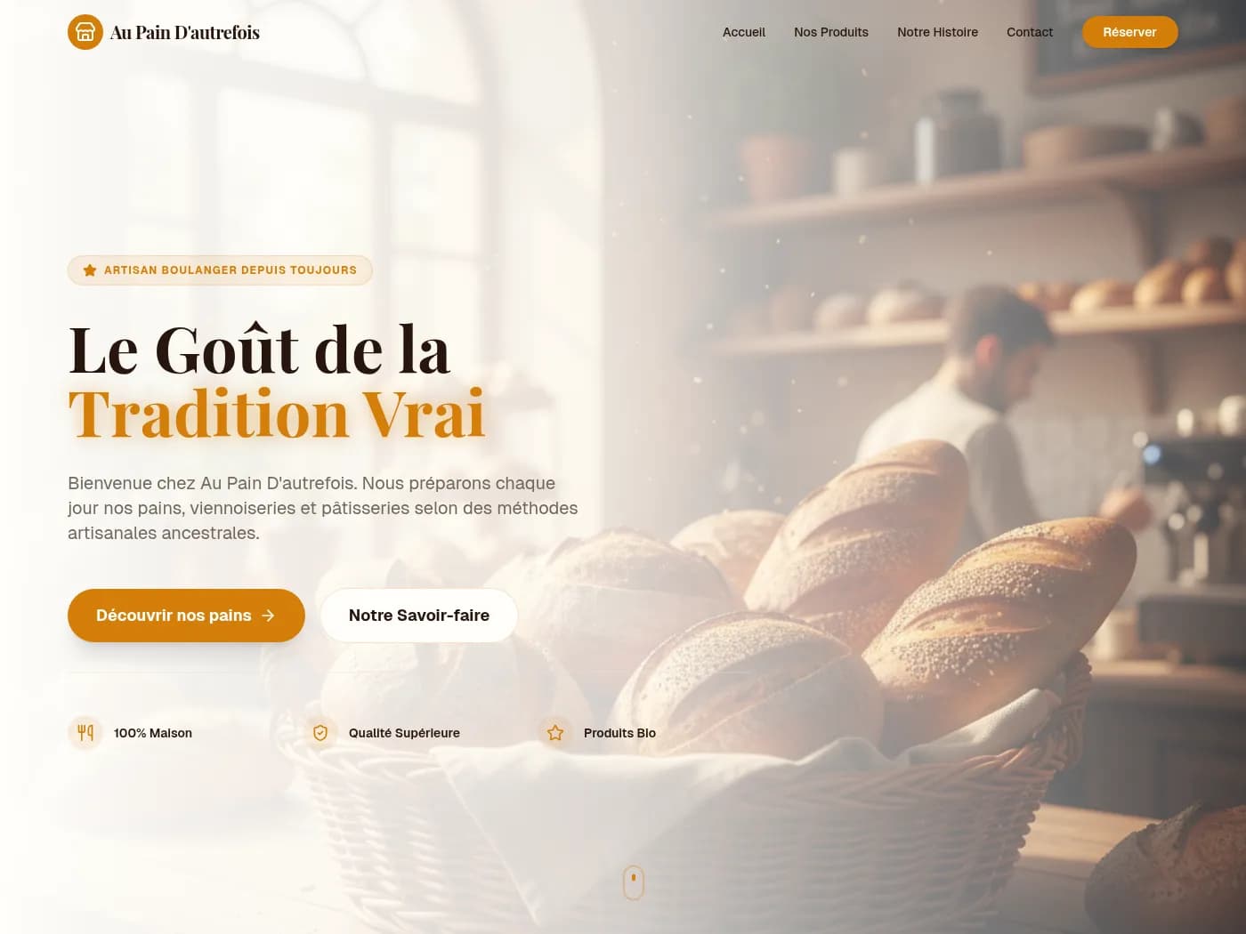 boulangerie  au pain d'autrefois