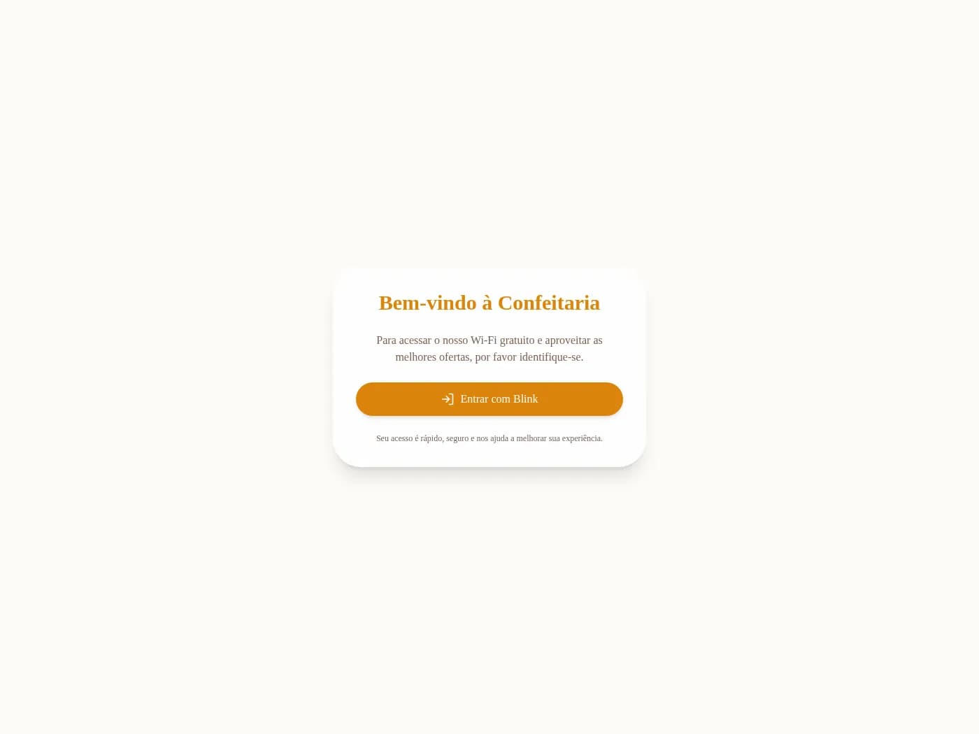 Confeitaria Wi-Fi Portal