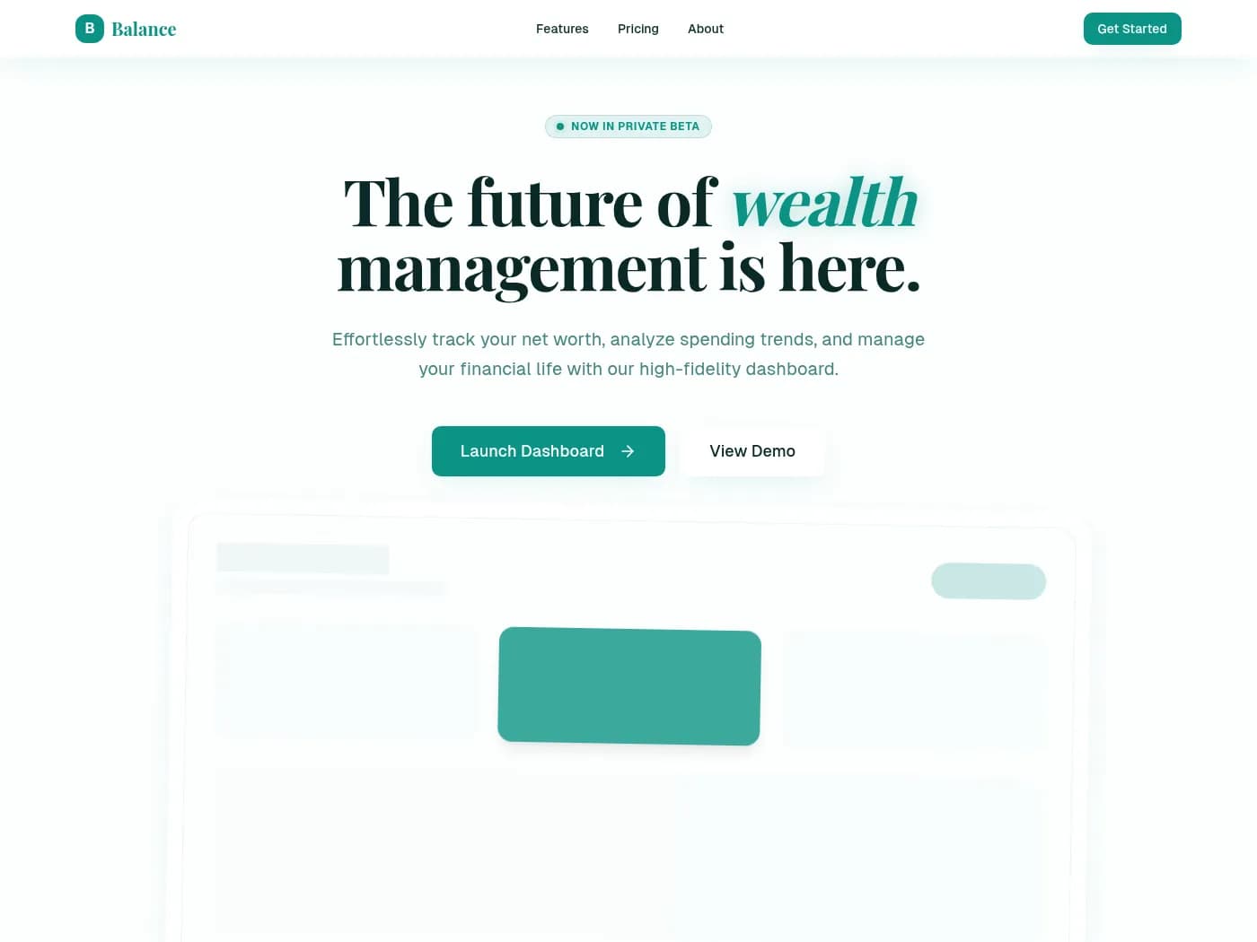 Balance Dashboard App