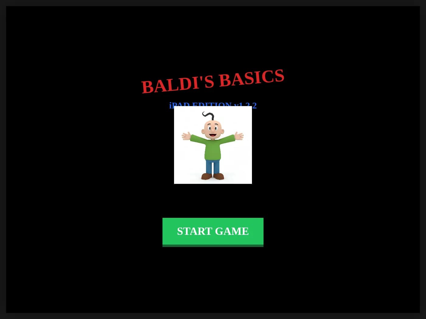 Baldi's Basics iPad Edition