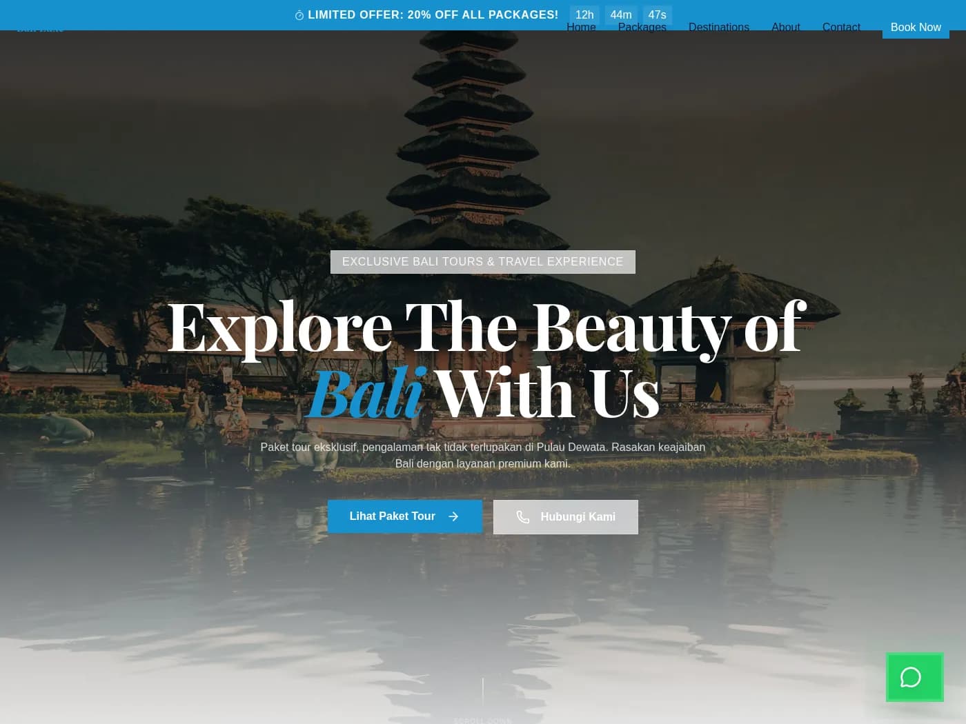 Bali Luxe Tours Web
