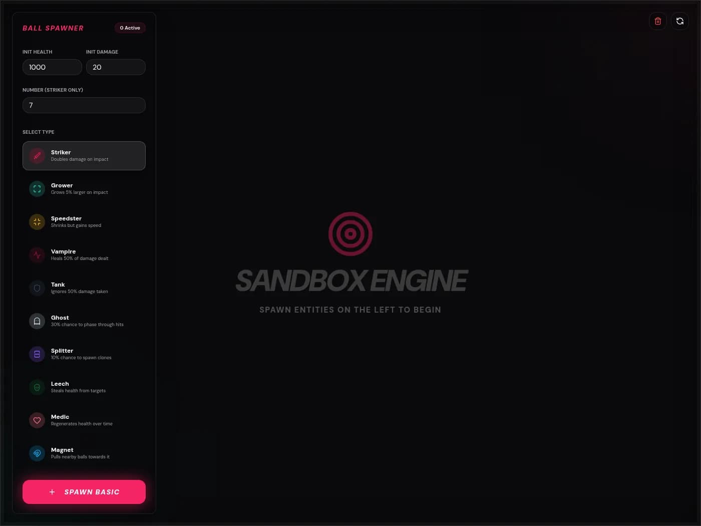 Ball Collision Engine