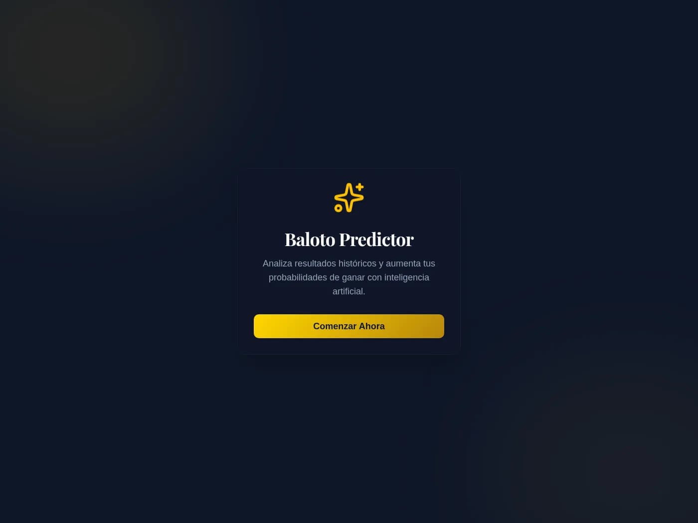 Baloto Predictor