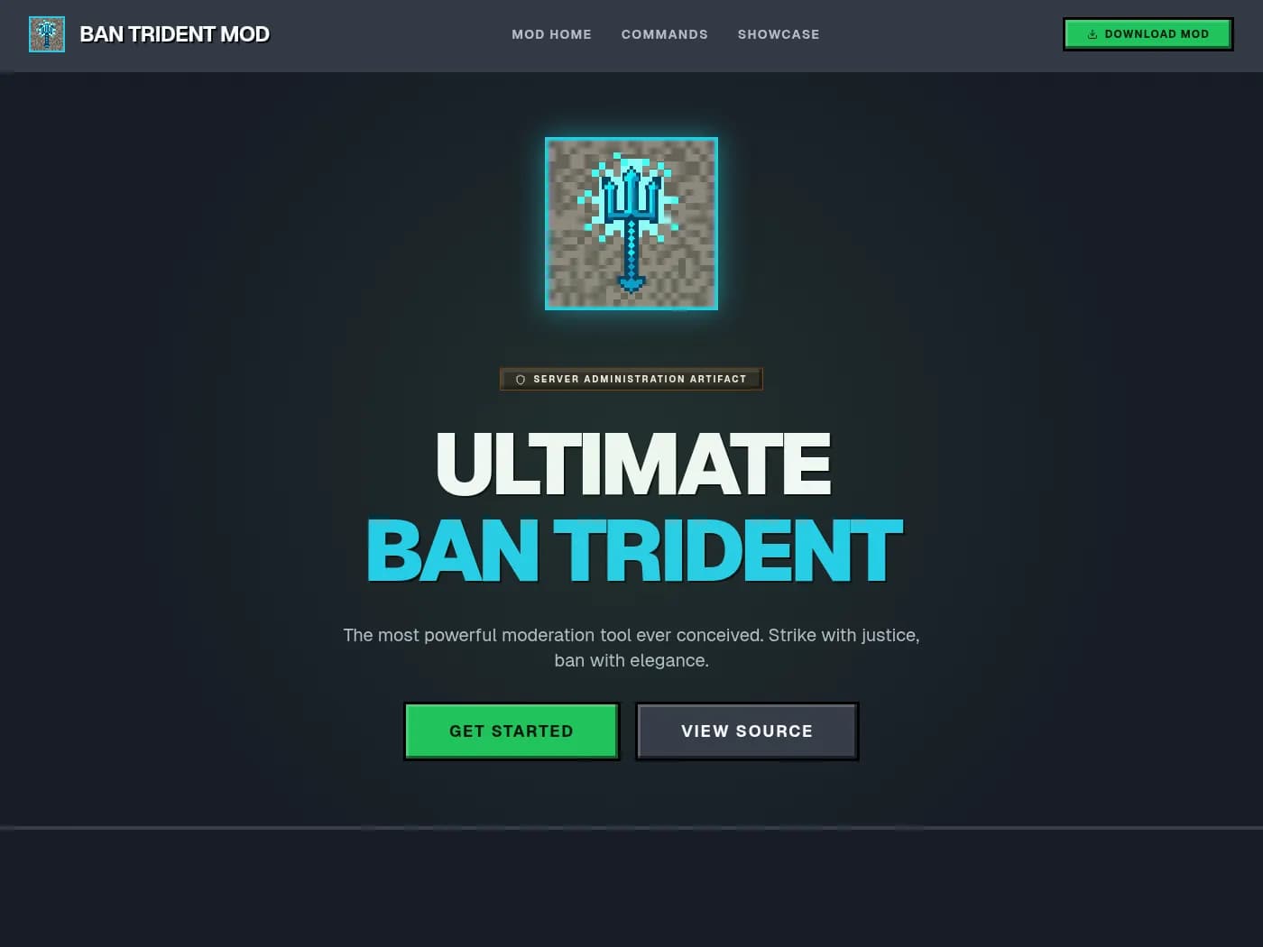 Minecraft Ban Trident Mod