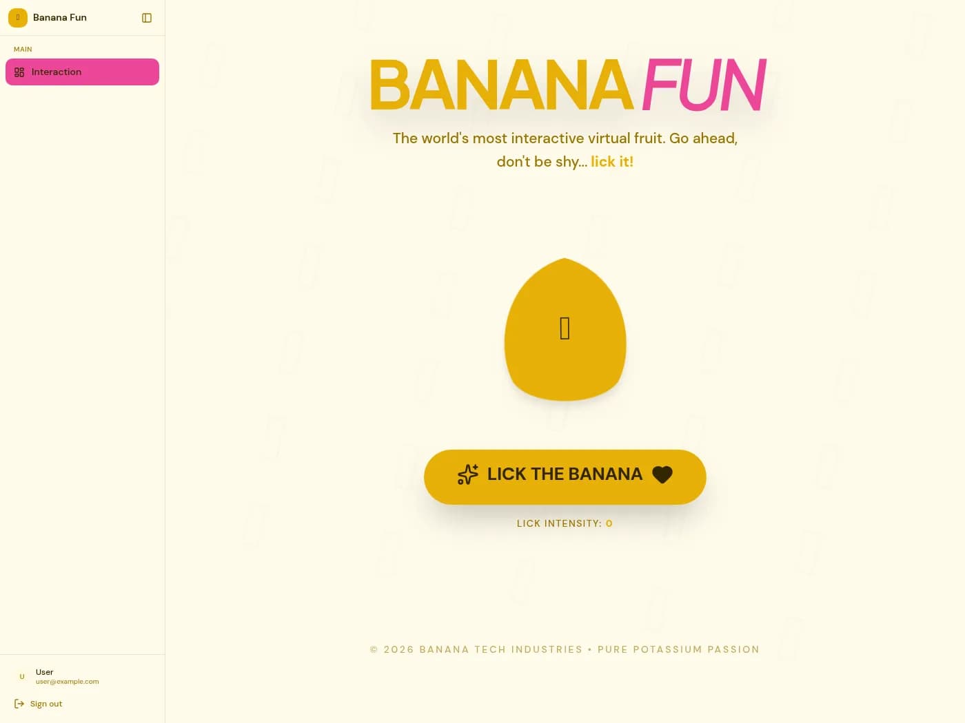 Banana Fun Page