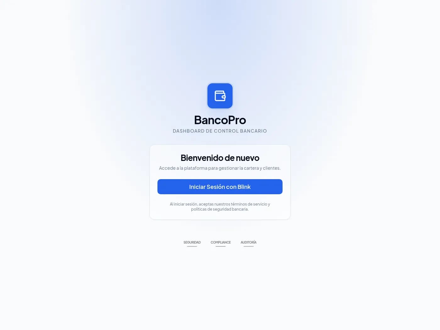Banco Dashboard Pro