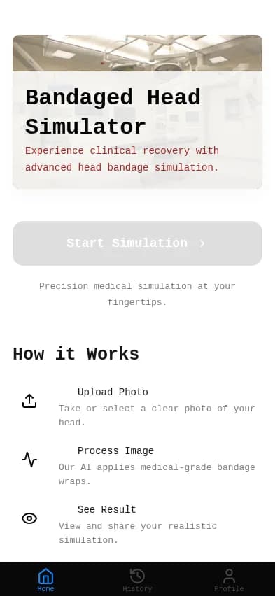 Bandaged Head Simulator