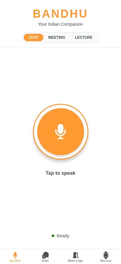 Bandhu Voice Assistant
