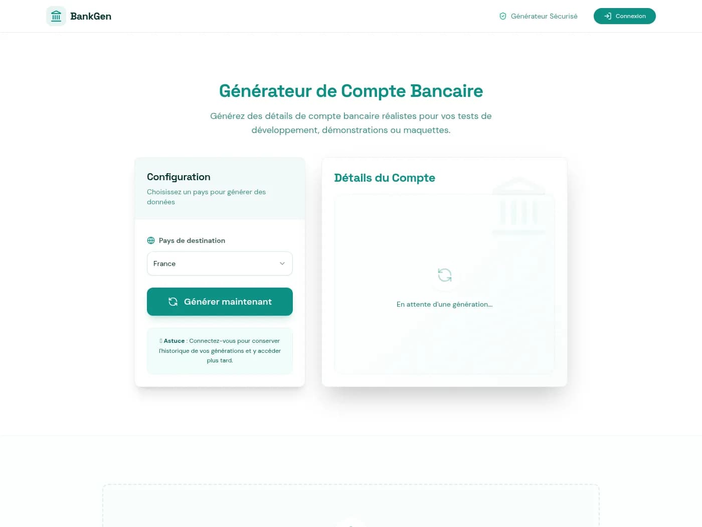 Online Bank Account Generator