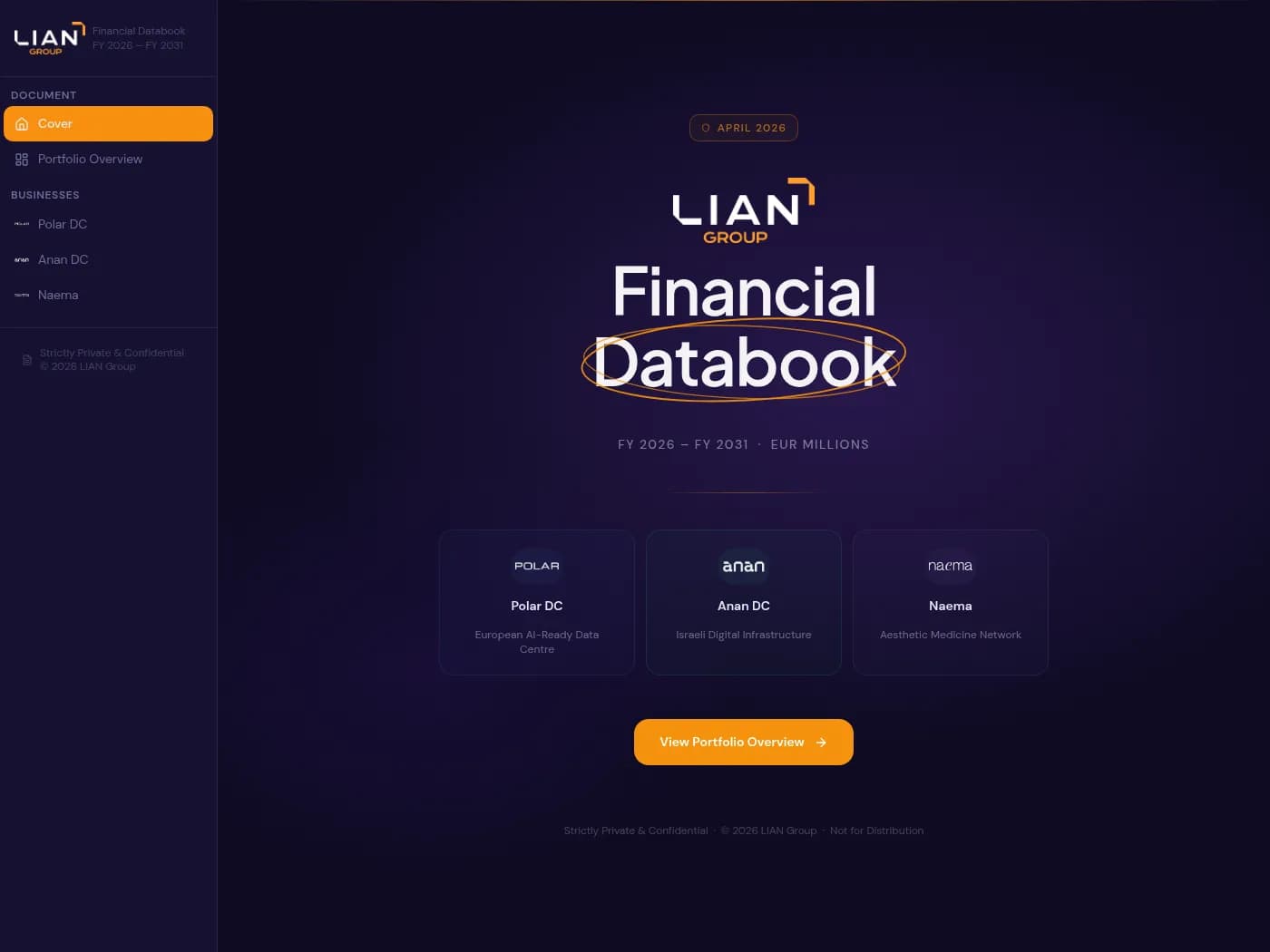 LIAN Financial Databook