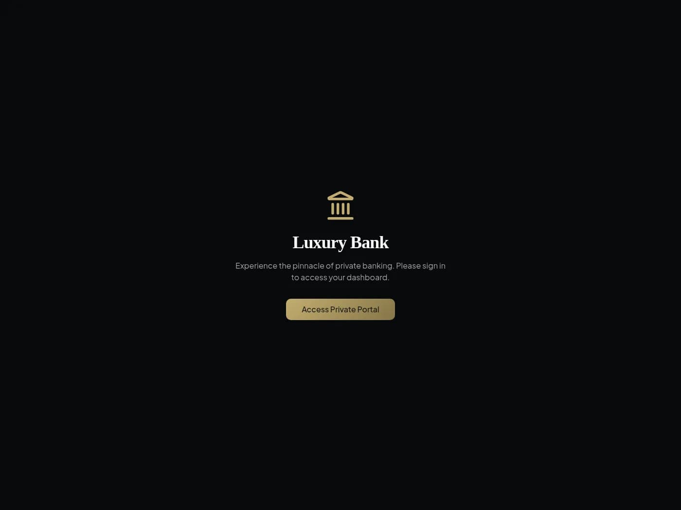 Luxury Bank Demo
