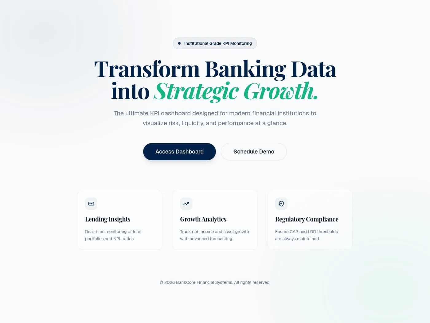 Bank KPI Dashboard