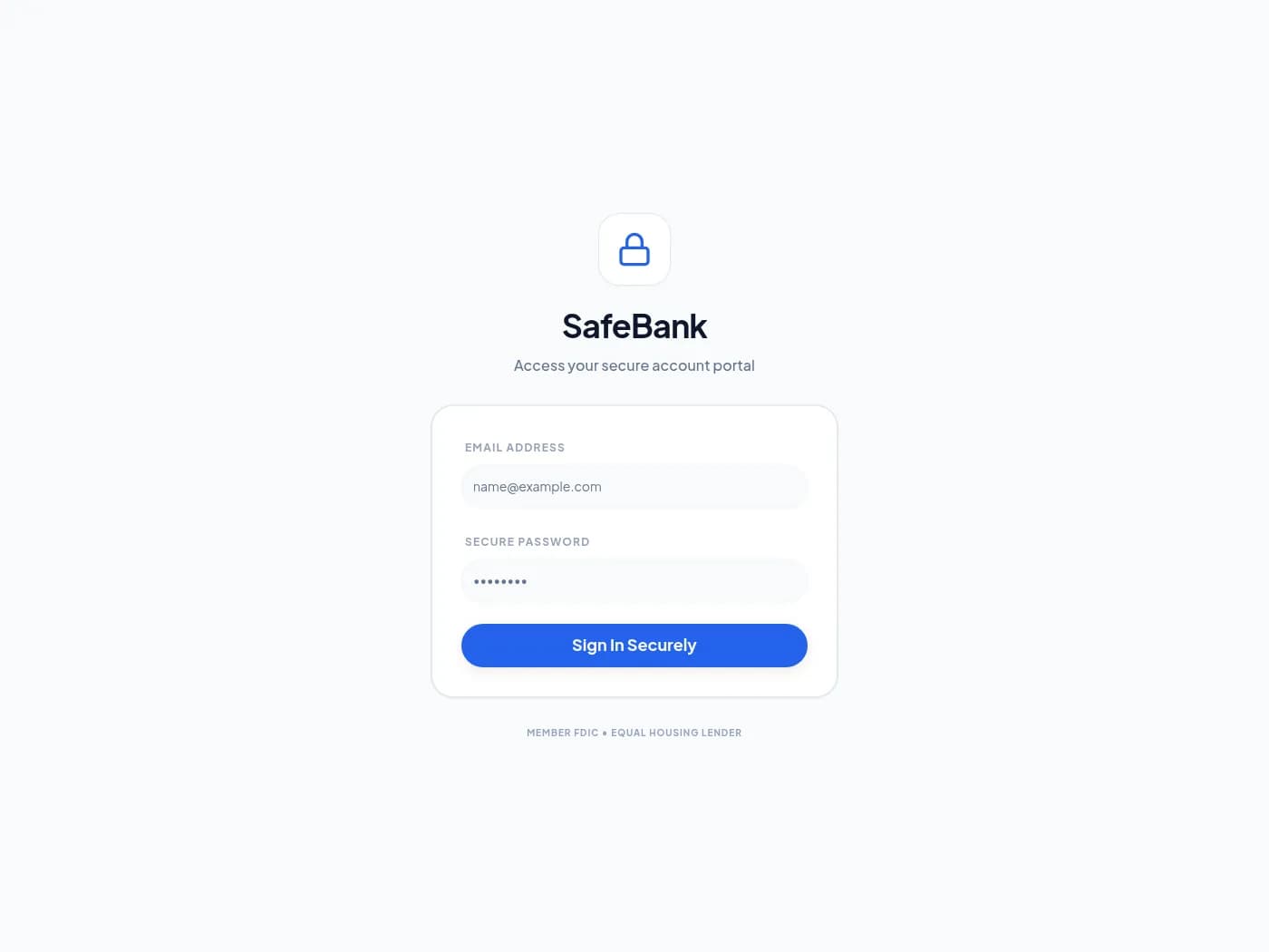 Simple Bank Login
