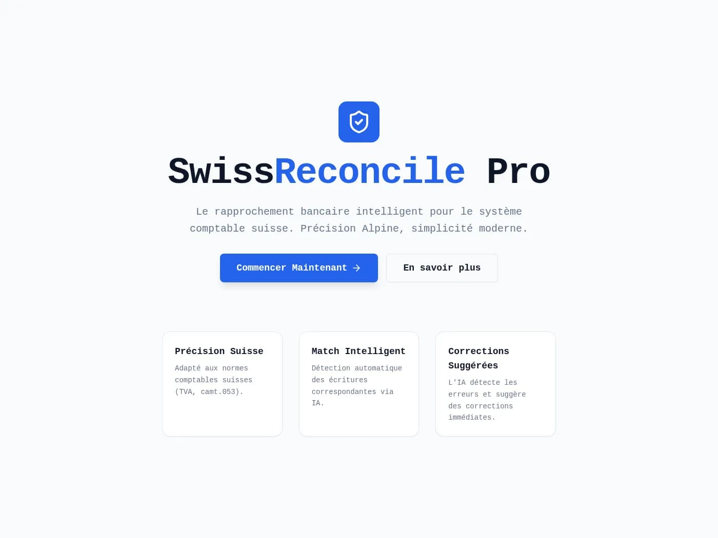 Swiss Bank Reconcile Pro